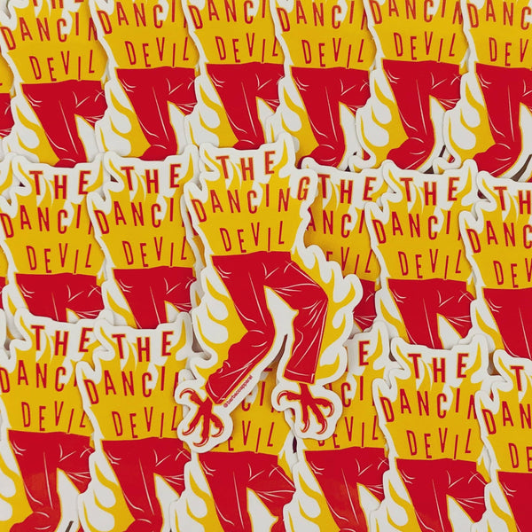 Dancing Devil Vinyl Sticker – BarbacoApparel